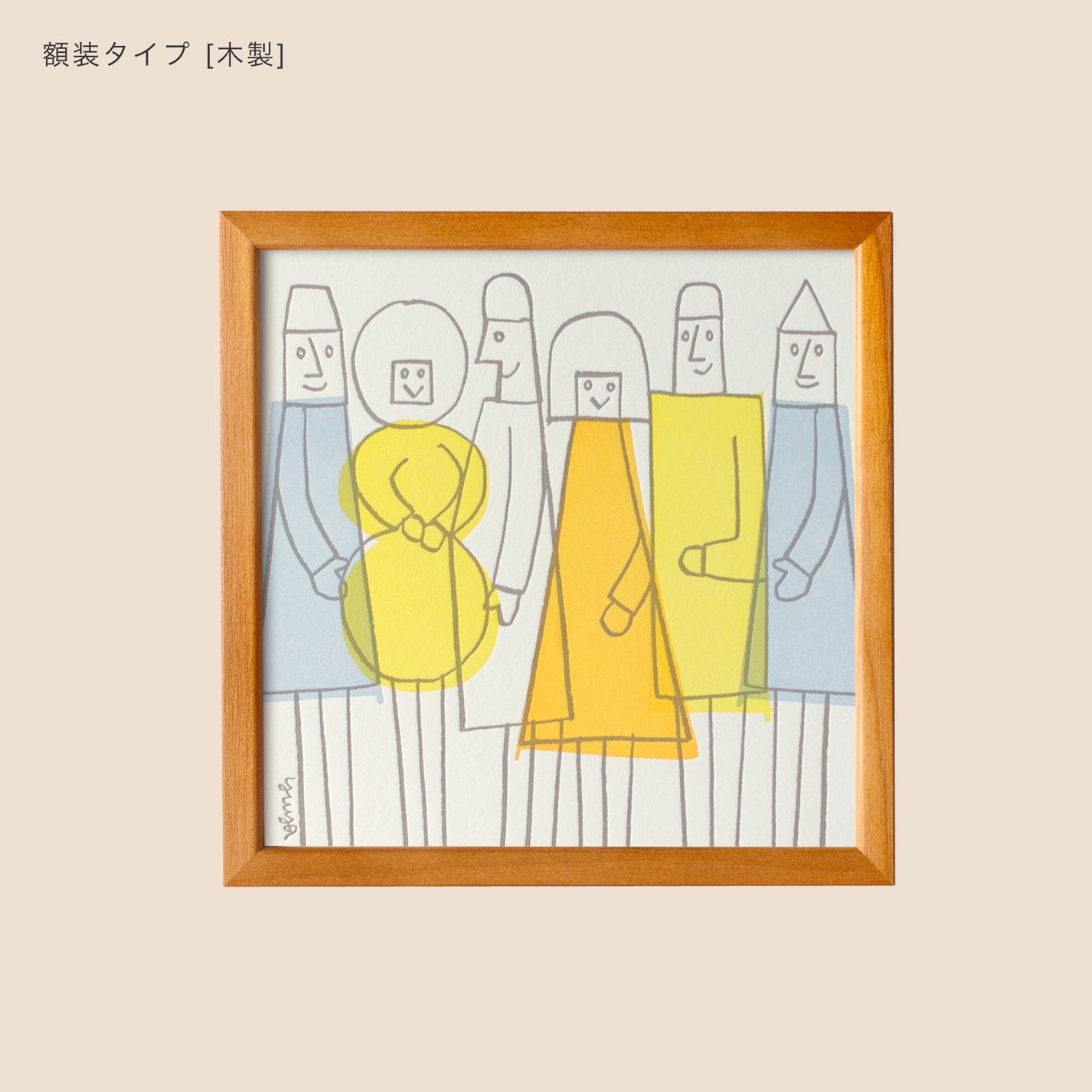 LETTER PRESS POSTER [YUYA] Y-people – BIRDS' WORDS