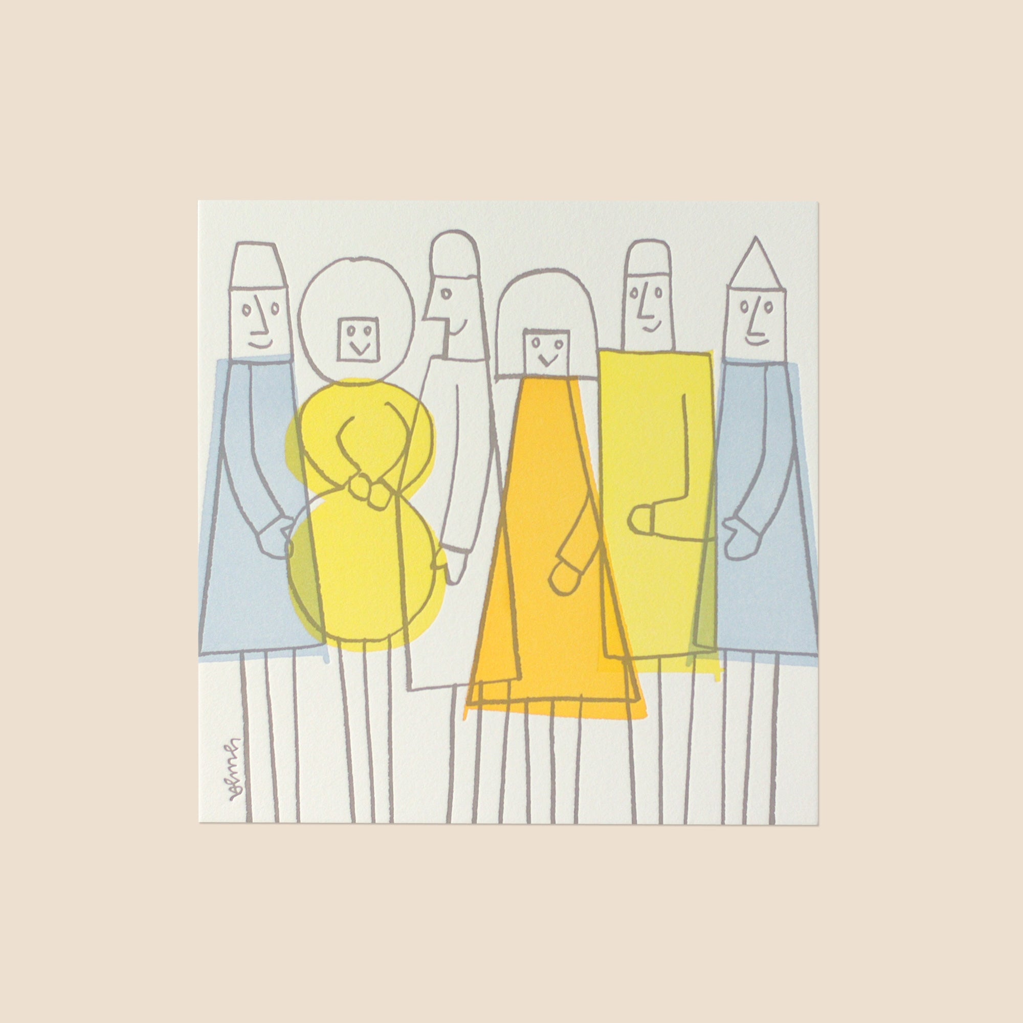 LETTER PRESS POSTER [YUYA] Y-people – BIRDS' WORDS